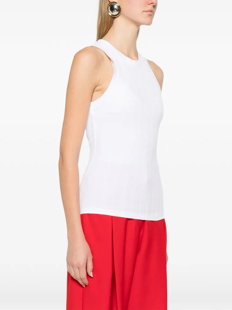 Victoria Beckham Ribbed Cotton Tank – ZOË