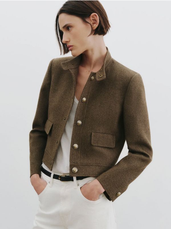 Hadley Cropped Wool Jacket – ZOË